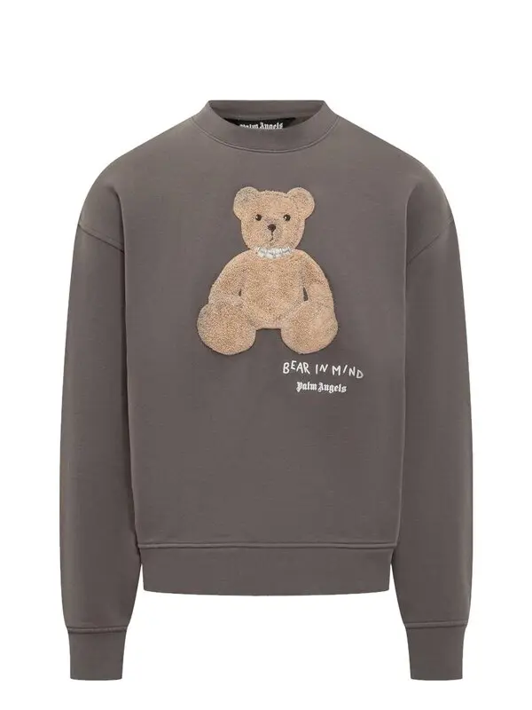 Palm Angels Bear In Mind Sweatshirt - Grey