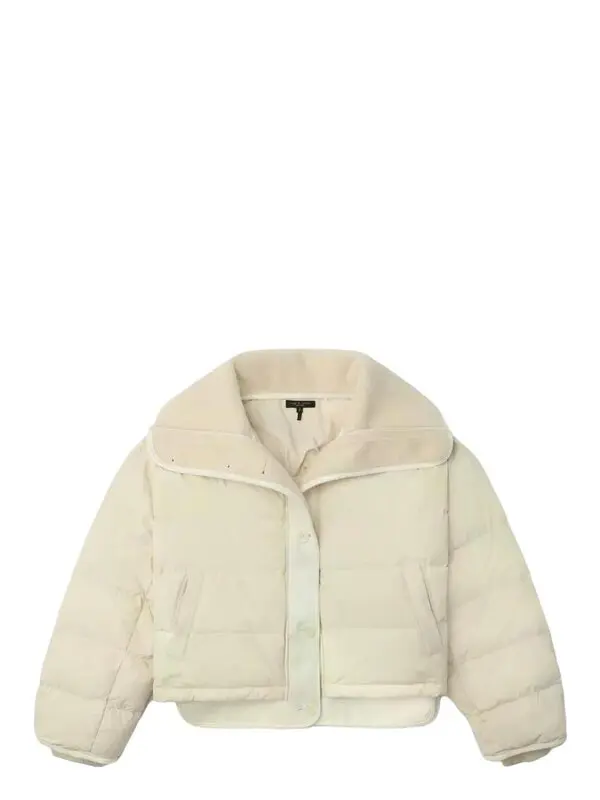 Rag & Bone Gloria Button Puffer Jacket - Neutrals