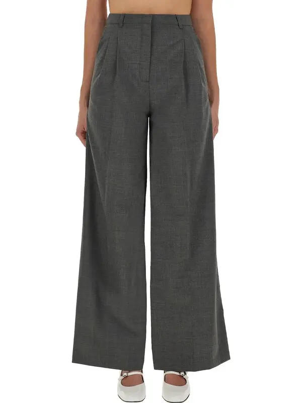 THE GARMENT Wide Leg Trousers - Grey