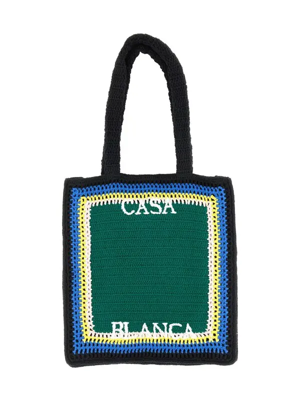 Casablanca Crochet Bag - Green