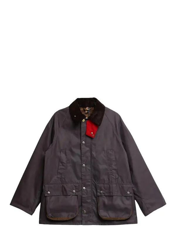 PAUL SMITH LOVES BARBOUR Waxed Cotton Jacket - Purple