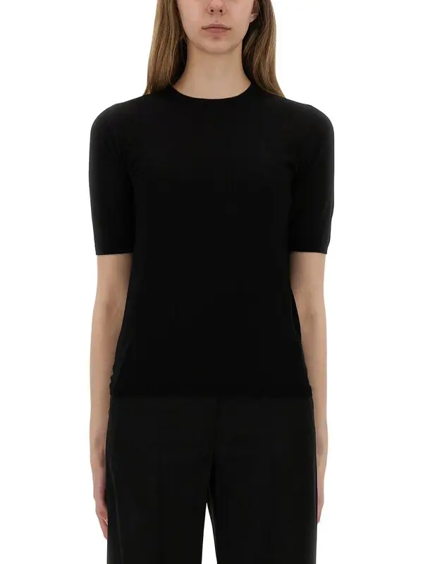 Max Mara Jersey Top - Black