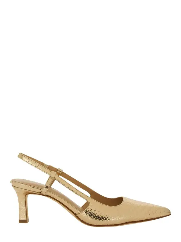 Michael Kors Slingback Pumps - Gold