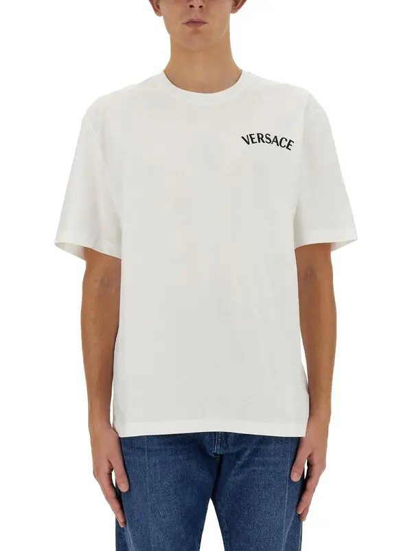 Versace T-shirt With Logo - White