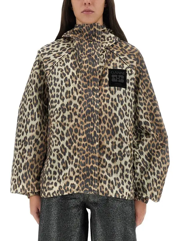 GANNI Leopard Print Jacket - Animalier