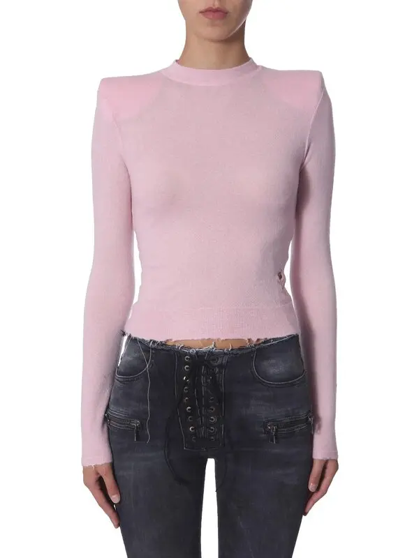 BEN TAVERNITI UNRAVEL PROJECT Turtleneck Sweater - Pink