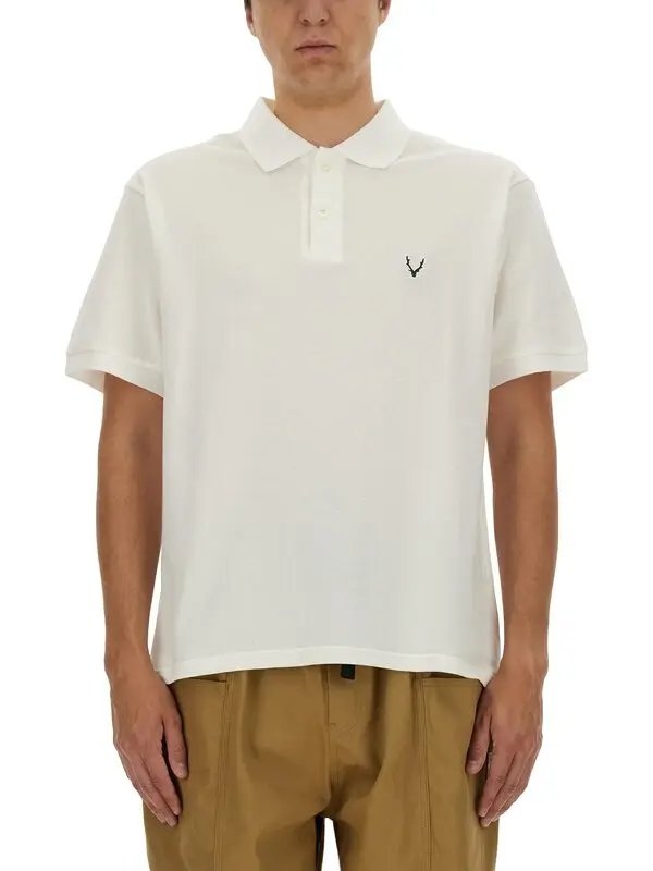 SOUTH2 WEST8 Cotton Polo - White