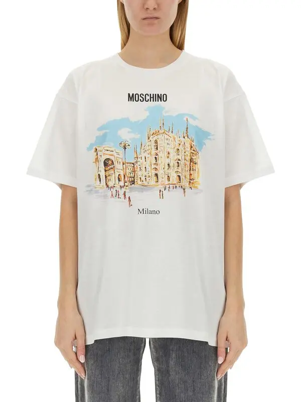 Moschino T-shirt With Logo - White
