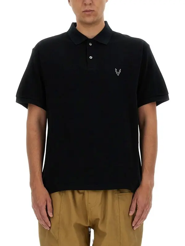 SOUTH2 WEST8 Cotton Polo - Black