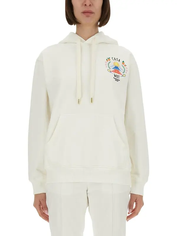 Casablanca Casaway Mountain Sweatshirt - Ivory