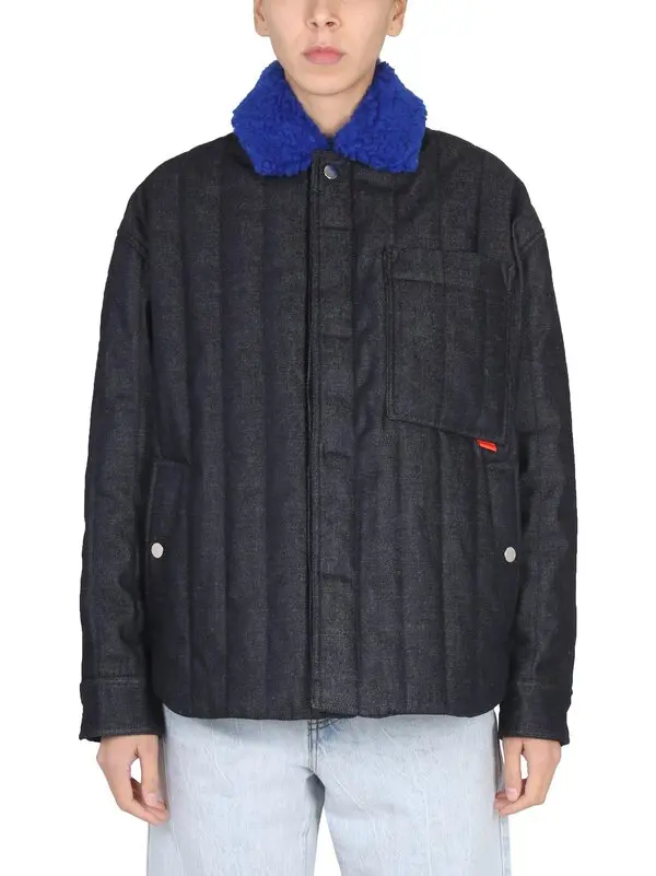 Sunnei Faux Fur Jacket - Denim