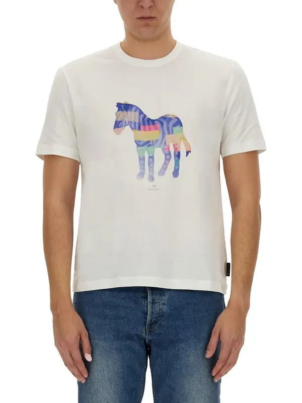 Paul Smith Zebra Print T-shirt - White