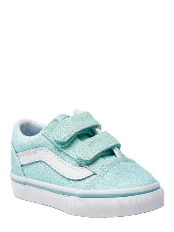 VANS Old Skool V Glitter Sneakers - Baby Blue
