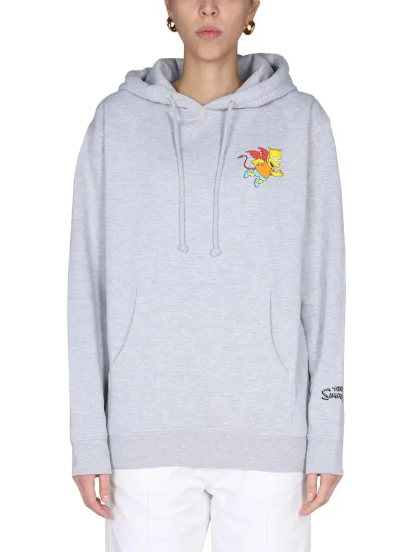 CHINATOWN MARKET X THE SIMPSONS Devil Bart Sweatshirt - Grey