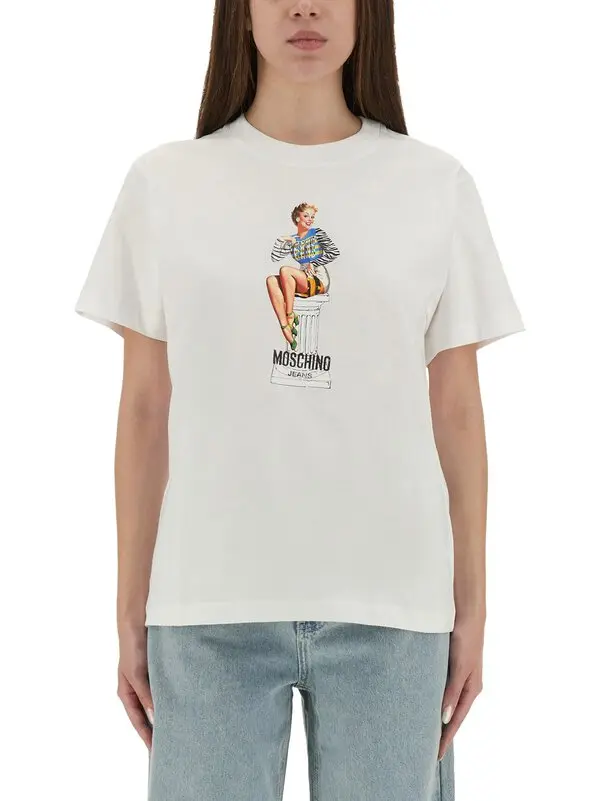 Moschino Printed T-shirt - White