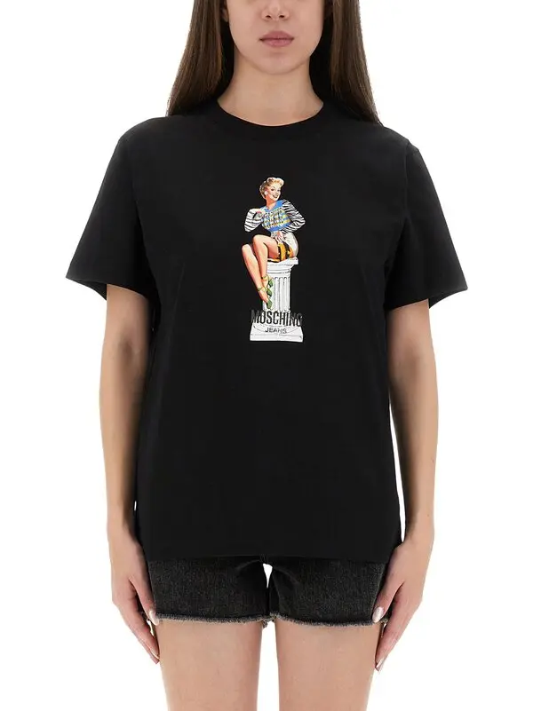 Moschino Printed T-shirt - Black
