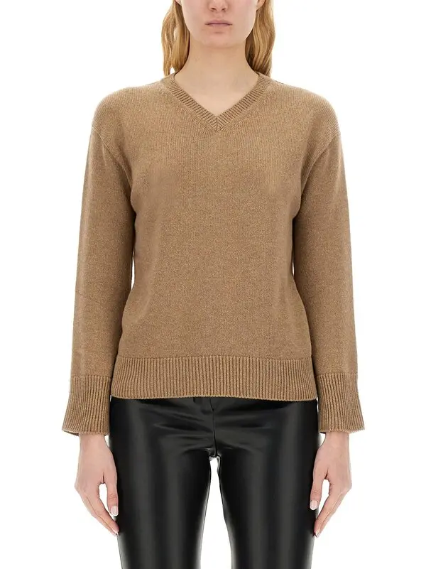 Max Mara V-neck Sweater - Beige