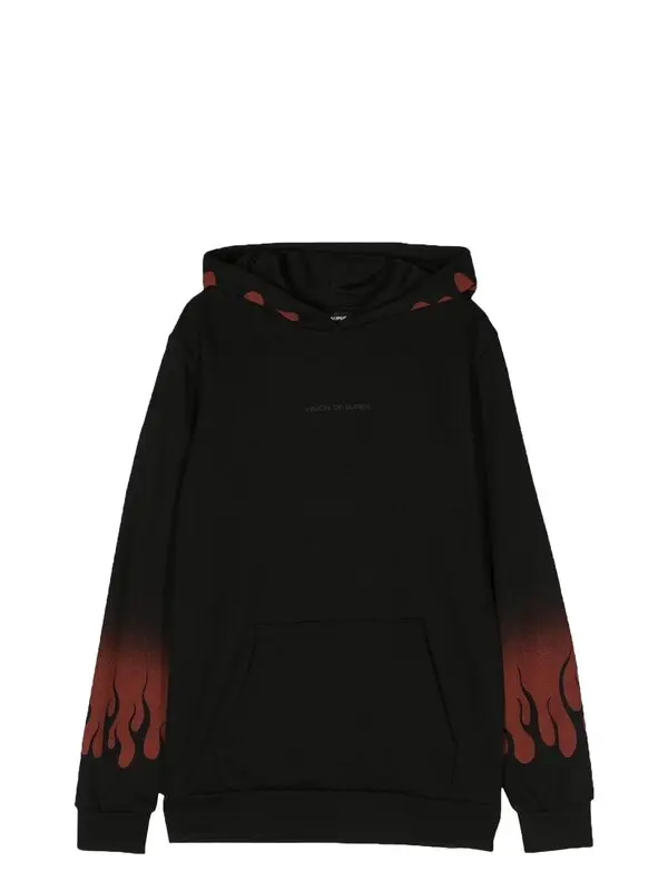 VISION OF SUPER Hooded Sweatshirt - Black