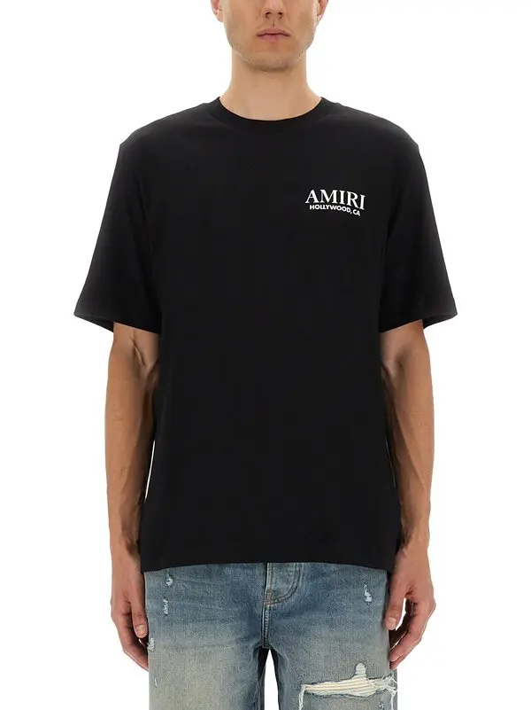 Amiri Bones Stacked Print T-shirt - Black