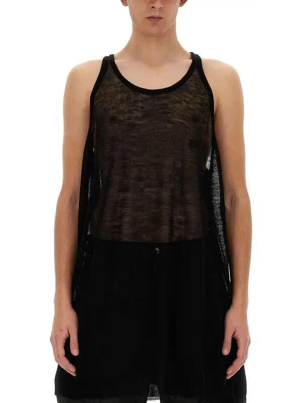 Rick Owens Knitted Tank Top - Black