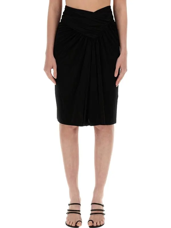 Saint Laurent Pencil Skirt - Black
