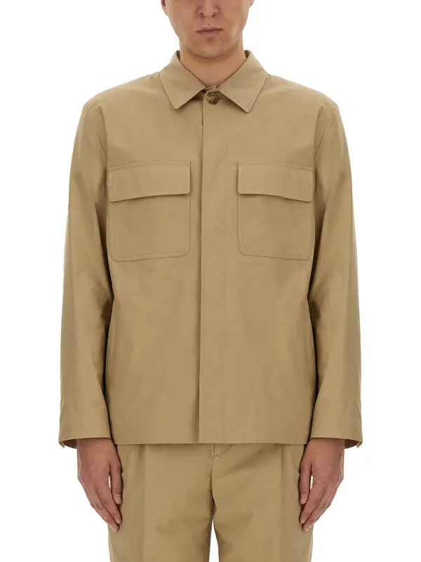 LARDINI Shirt Jacket - Beige