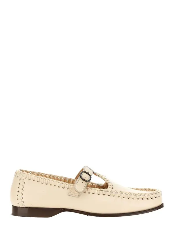 Hereu Moccasin T-bar "alcover - Ivory