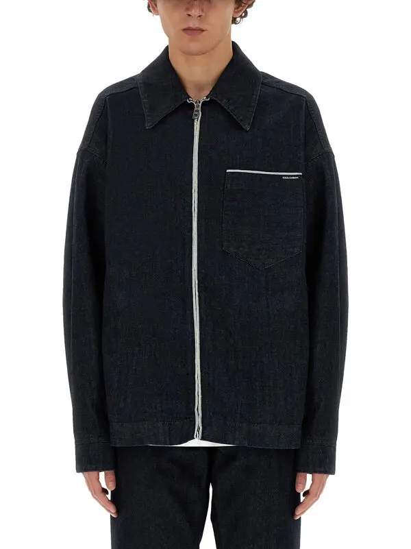 Dolce & Gabbana Regular-fit Selvedge Blouson - Denim