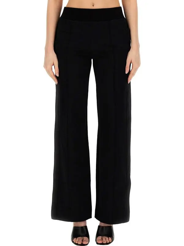 Off-White Wide Leg Pants - Black