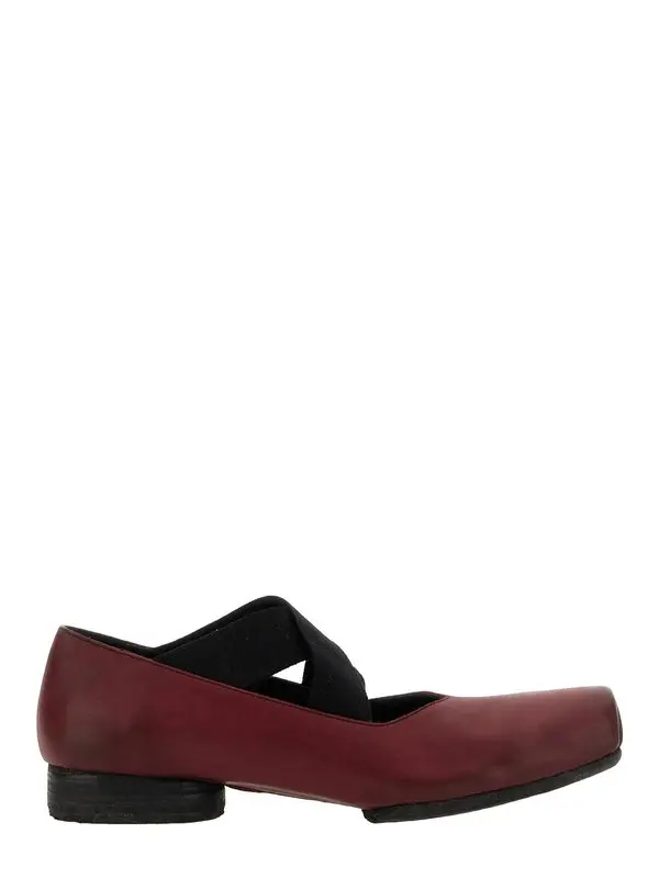 UMA WANG Leather Ballerinas - Red