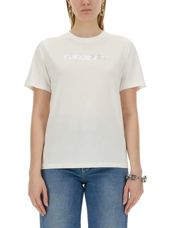 Rabanne Logo T-shirt - White