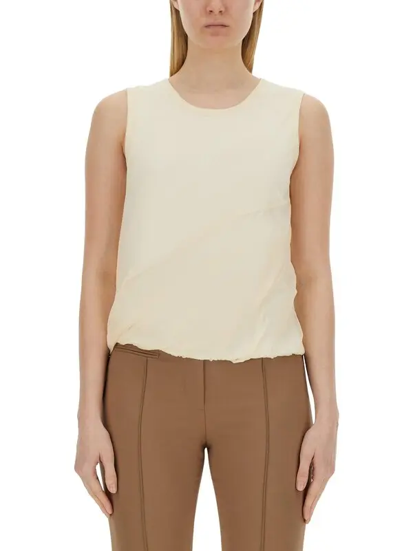 Helmut Lang Jersey Tank Top - Powder