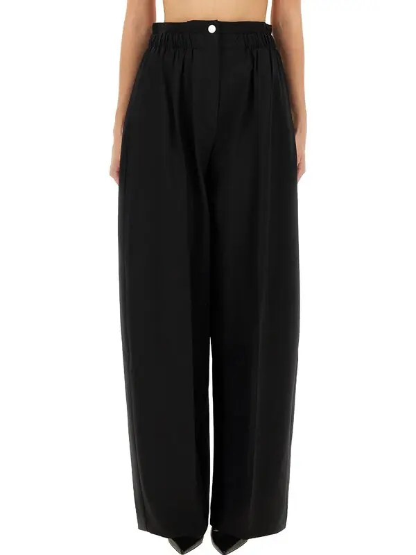 Sportmax Quito Wide Leg Pants - Black