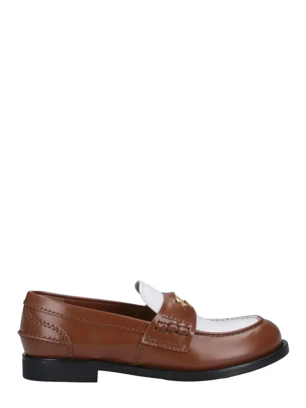 TOD'S Logo Loafers - Brown