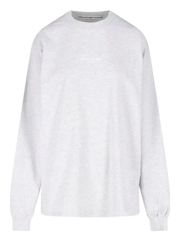 COURREGES Maison Margiela Embroidered Logo T-shirt - Gray