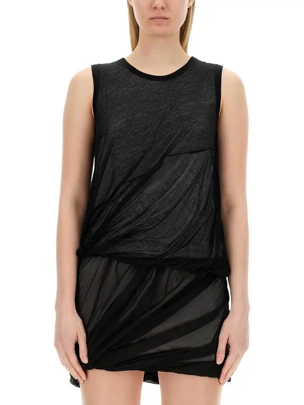Helmut Lang Jersey Tank Top - Black
