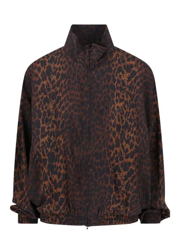 Balenciaga Leopard-print Jacket - Brown