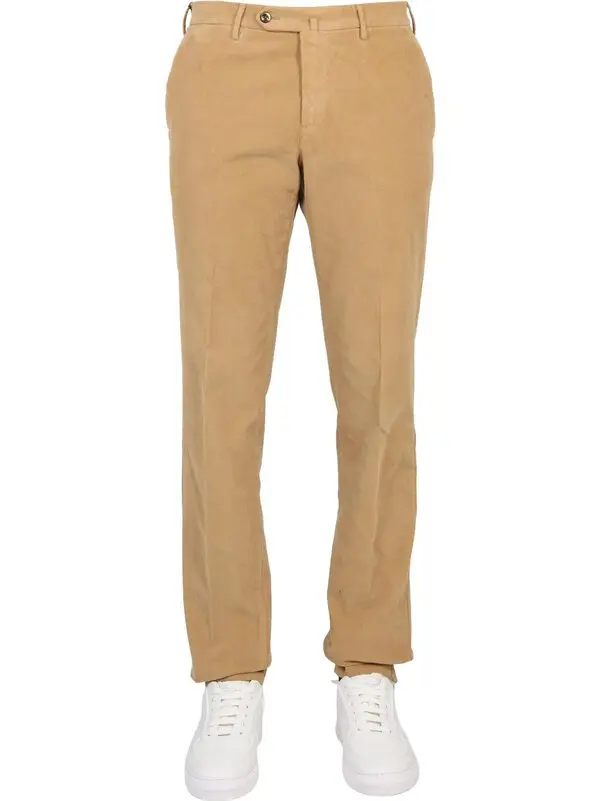 PT TORINO Slim Fit Trousers - Brown