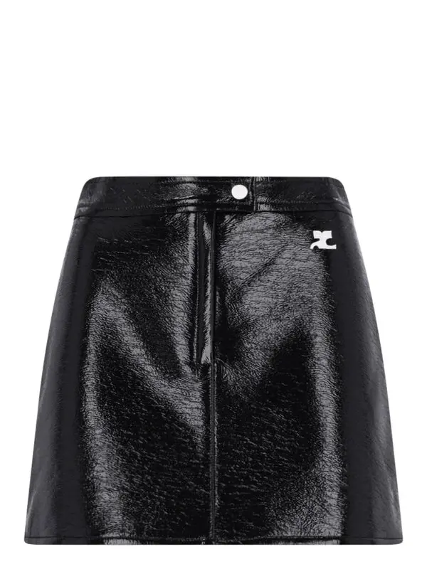 COURREGES Reedition Mini Skirt - Black