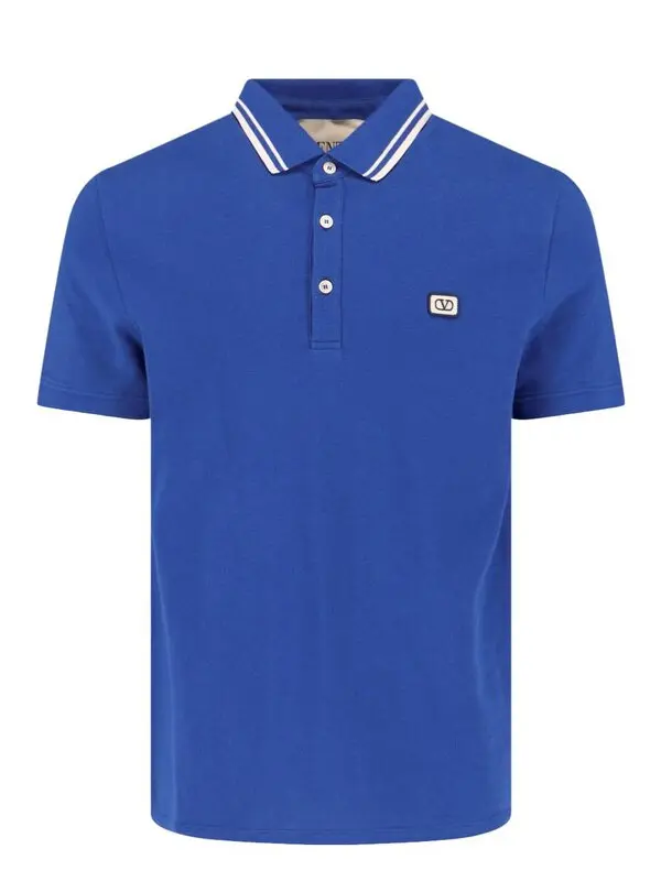 Moncler Logo Polo Shirt - Blue