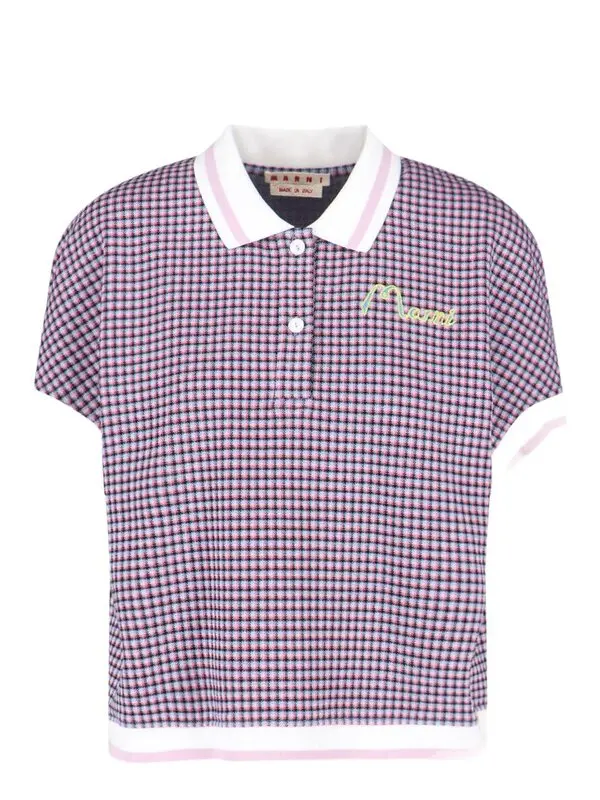 Moncler Logo Polo Shirt - Purple