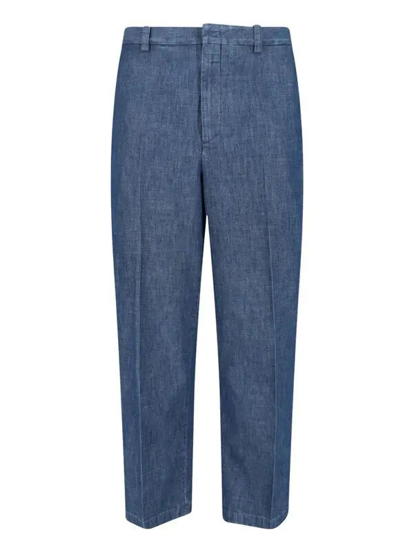 LEMAIRE Tailored Wide Leg Trousers - Blue