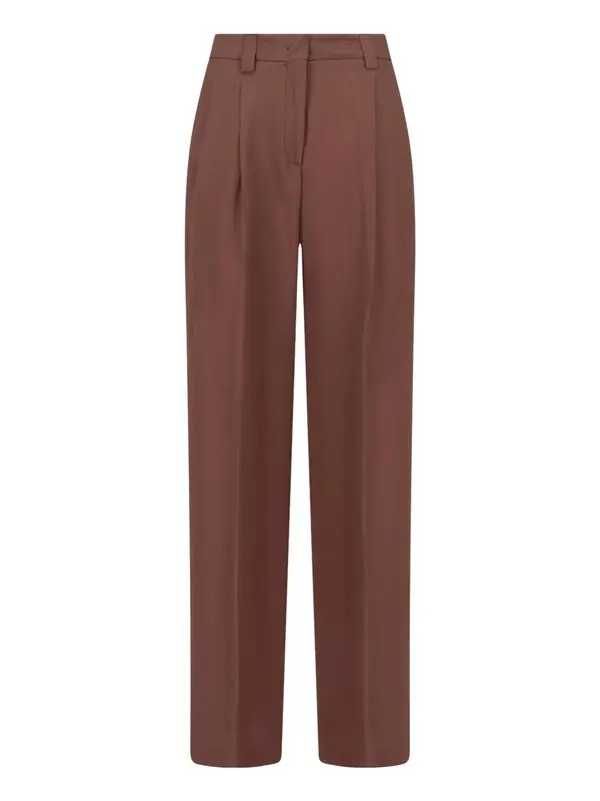 LEMAIRE Tailored Wide Leg Trousers - Brown
