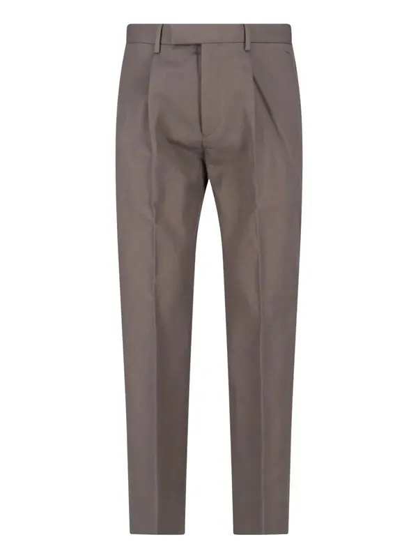 LEMAIRE Tailored Wide Leg Trousers - Taupe