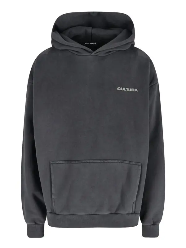 MAISON MARGIELA Logo Hoodie - Gray