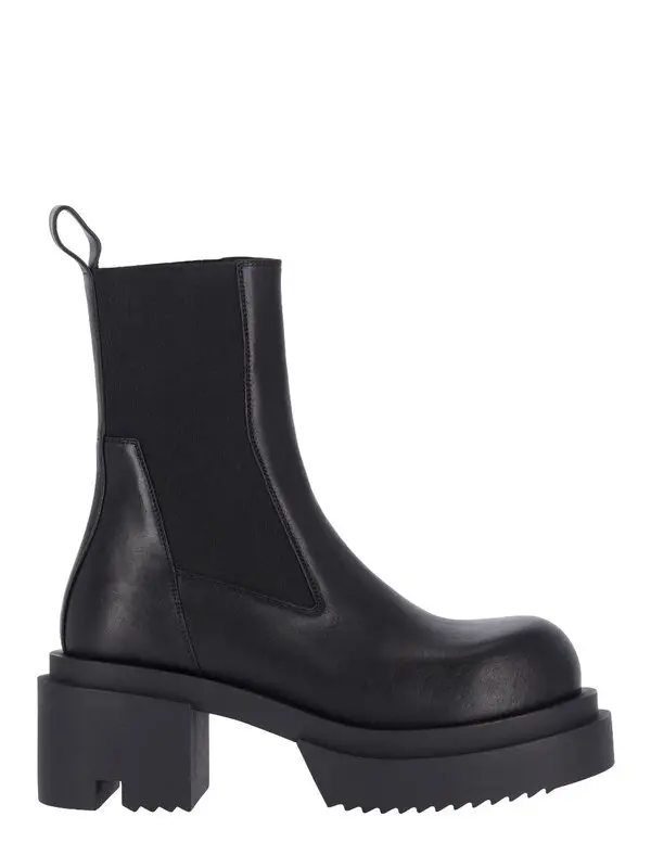 Rick Owens Beatle Bogun Chelsea Boots - Black