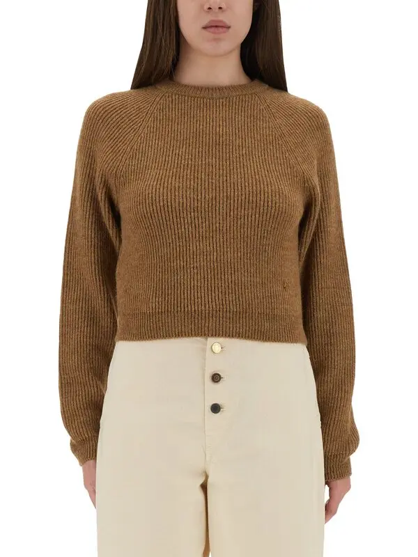 Moschino Cropped Shirt - Brown