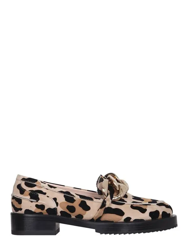 N°21 Moccasins With Chain Link Detailing - Animalier