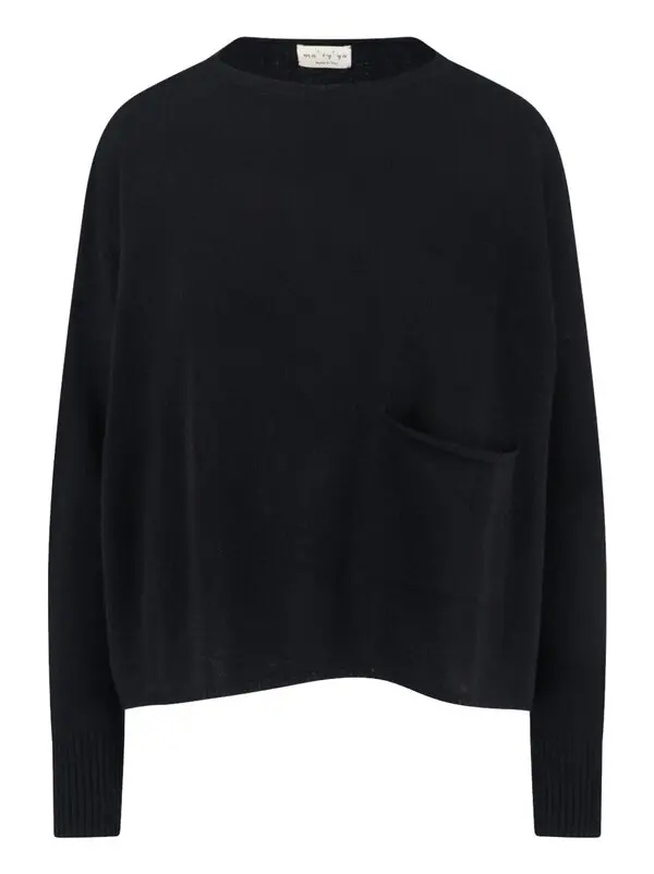 MA'RY'YA Virgin Wool And Cashmere Sweater - Black
