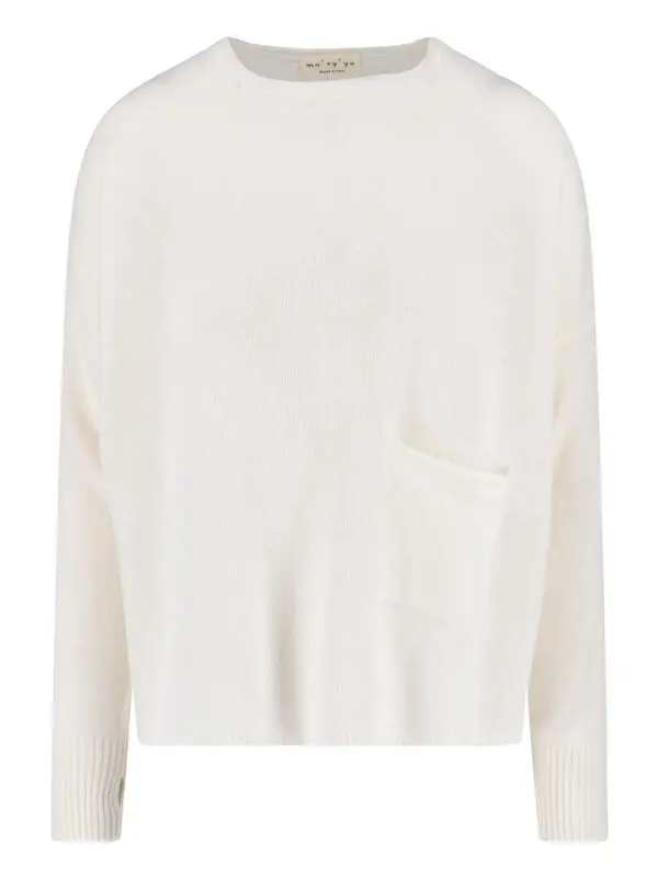 MA'RY'YA Virgin Wool And Cashmere Sweater - White